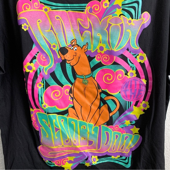 Scooby-Doo! | Tops | Scoobydoo Black Graphic Tee Shirt Rockin With The ...